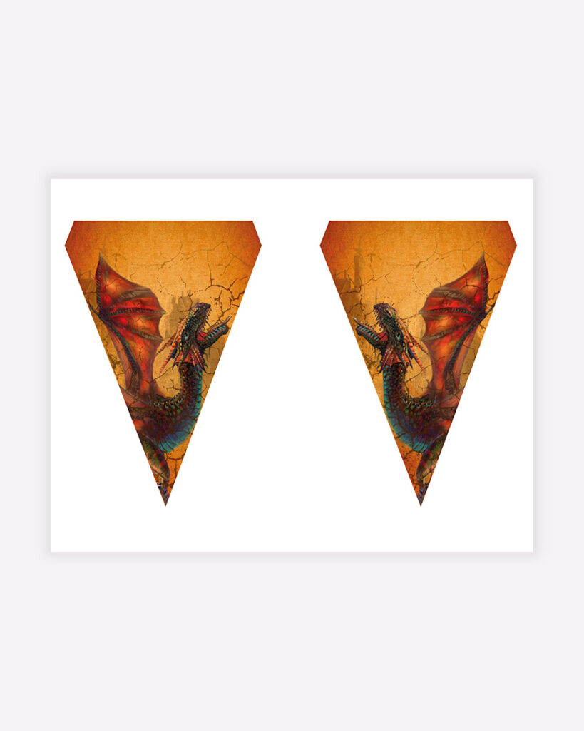 Dragon Printable Banner Template
